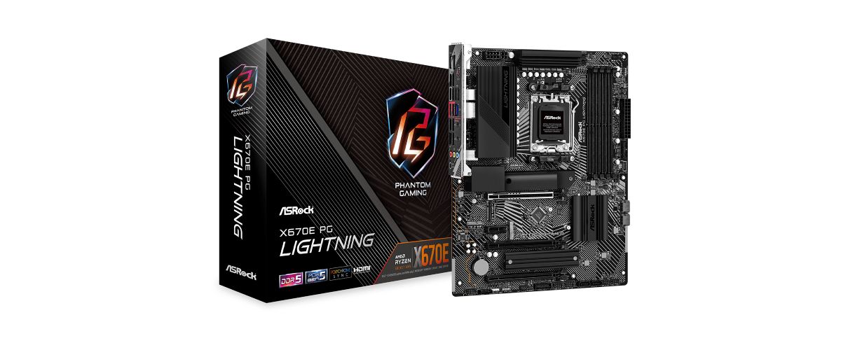 เมนบอร์ด ASRock Mainboard X670E PG Lightning AM5