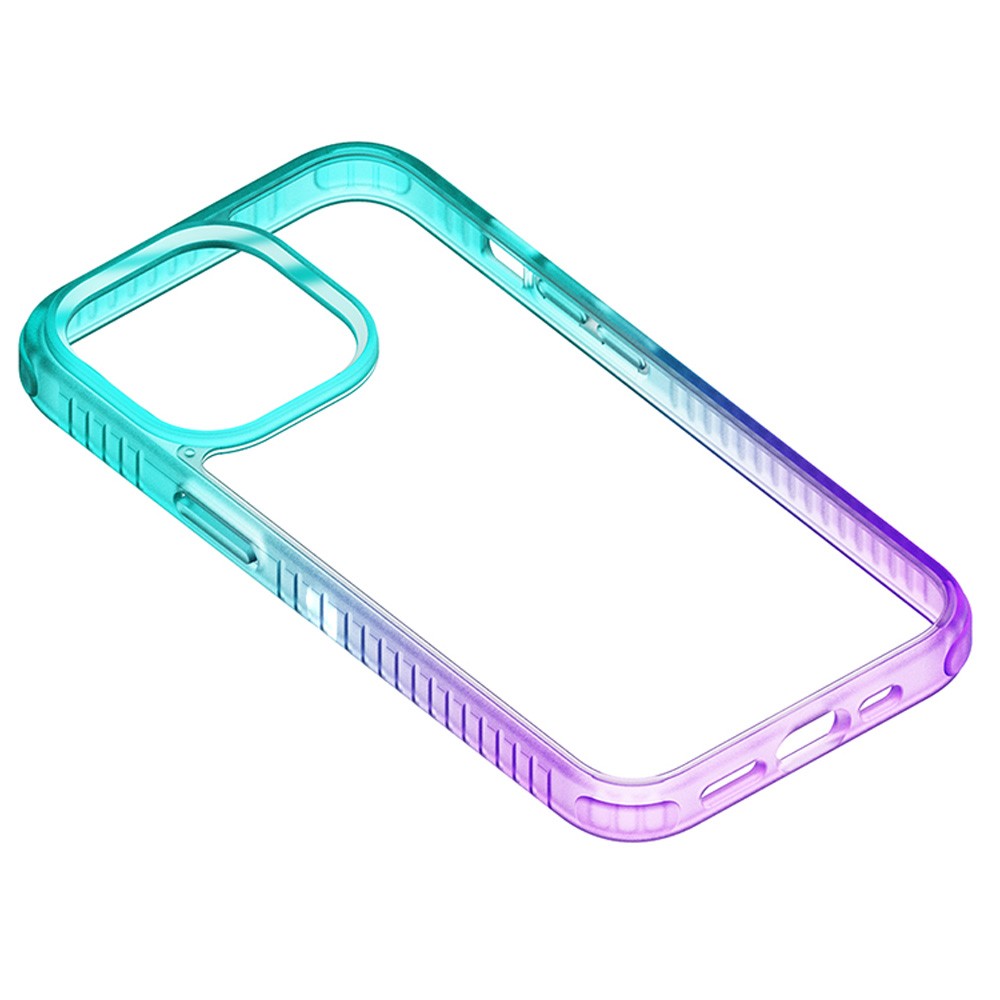 เคสใสไอโฟน Wroof Esteem Color Green/Purple สำหรับ iPhone 14 (6.1)