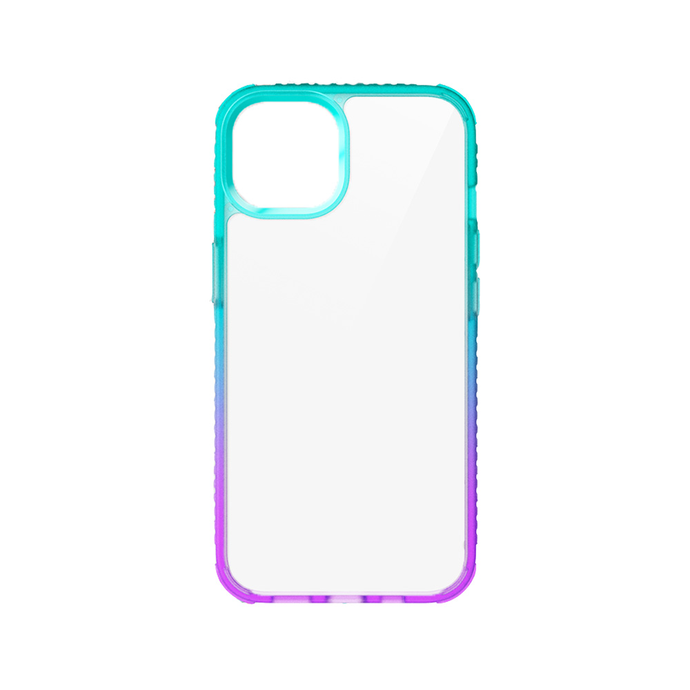 เคสใสไอโฟน Wroof Esteem Color-Green/Purple สำหรับ iPhone 14 Plus (6.7)