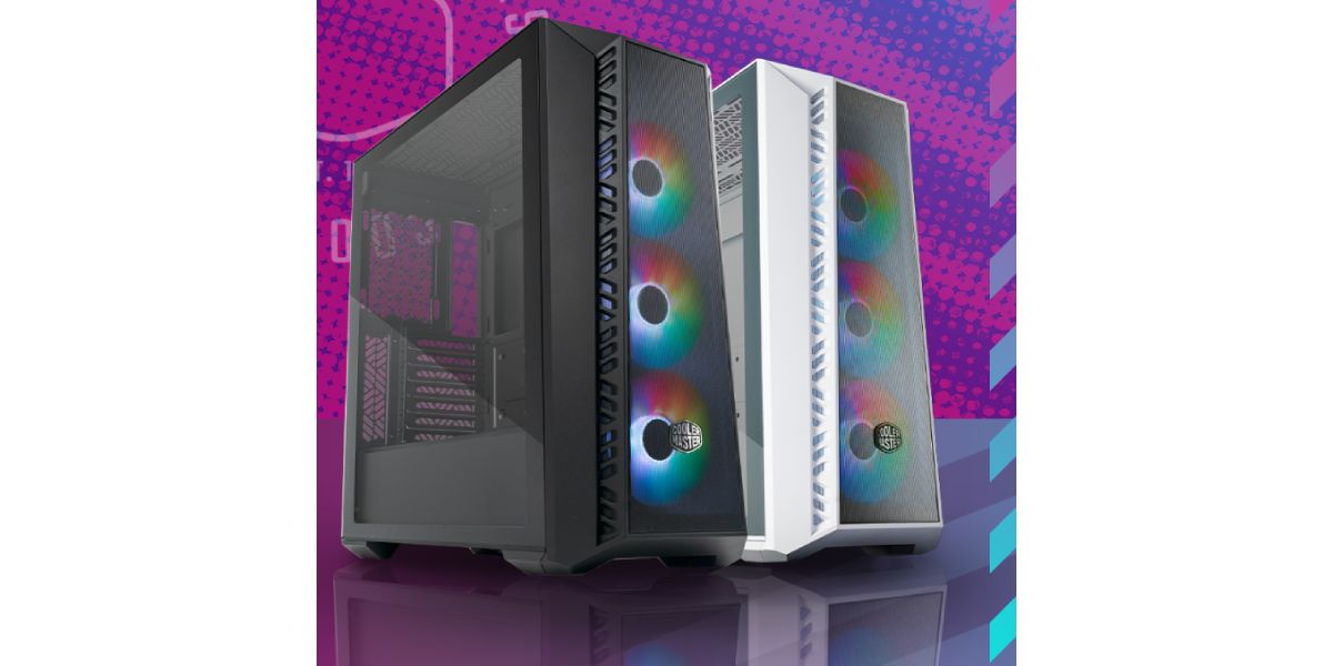 เคสคอมพิวเตอร์ Cooler Master Computer Case Masterbox 520 Mesh White