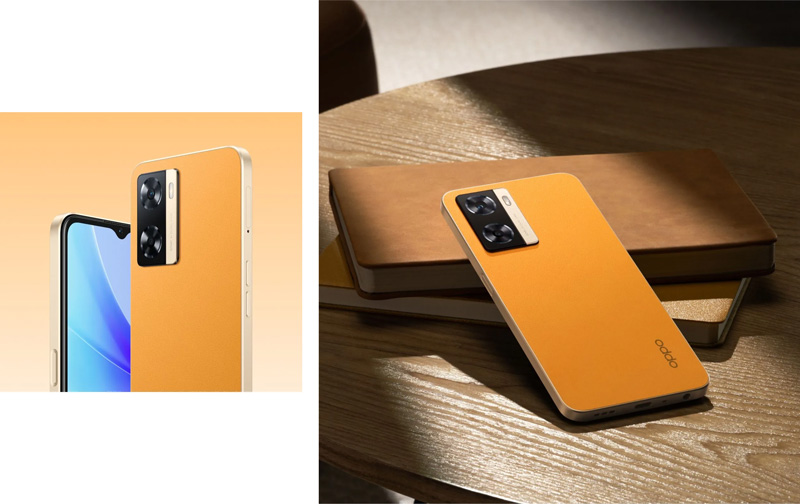 โทรศัพท์ OPPO A77s สี Sunset Orange สเปคดี ราคาคุ้ม