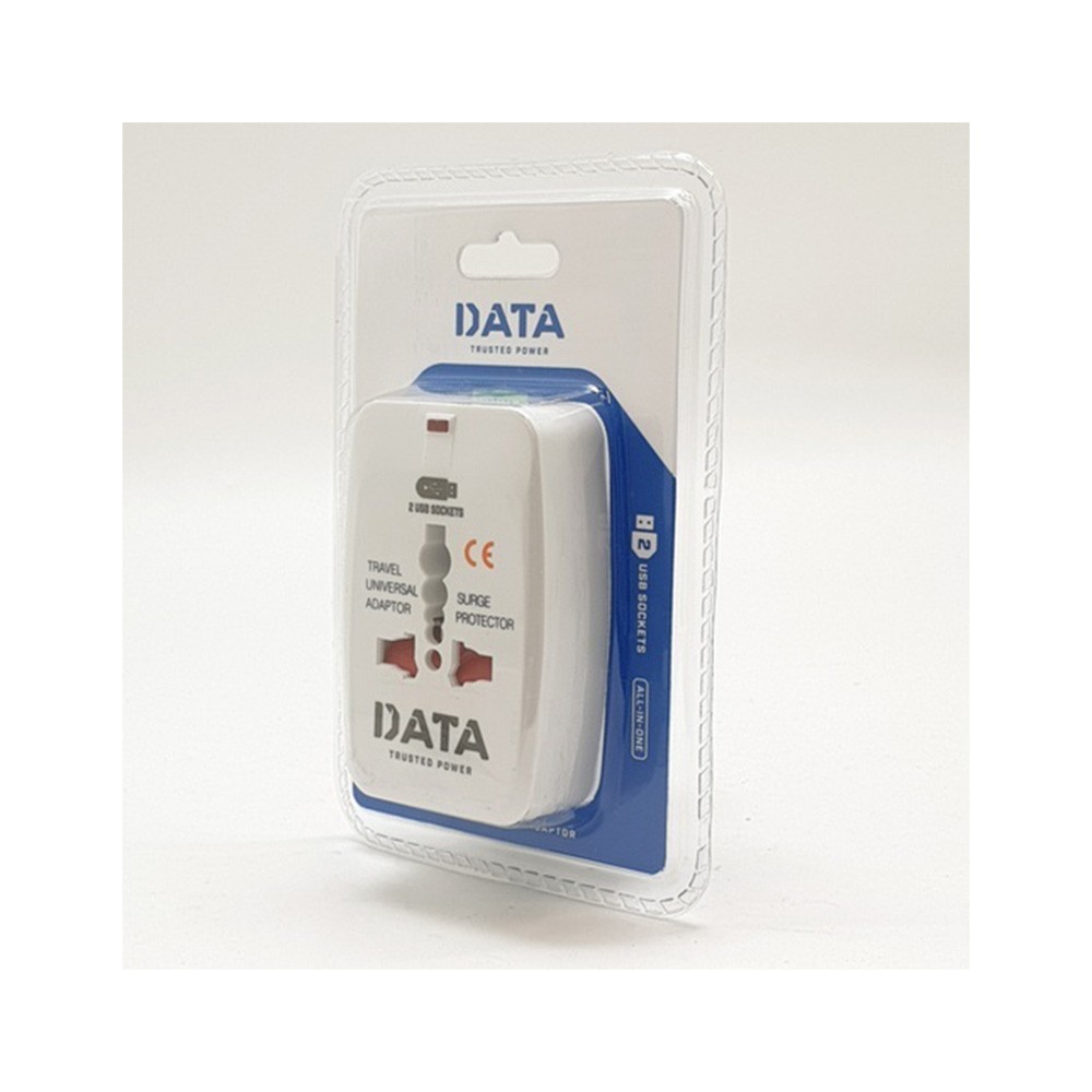 ปลั๊กแปลงไฟ DATA Adapter (DP1USB) White
