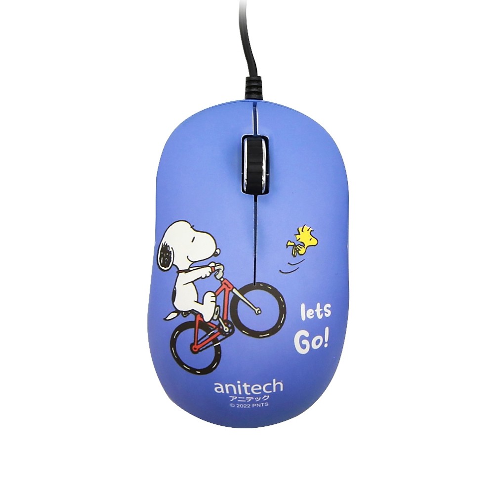เมาส์มีสาย Anitech Wired Mouse Snoopy (SNP-A548) Blue