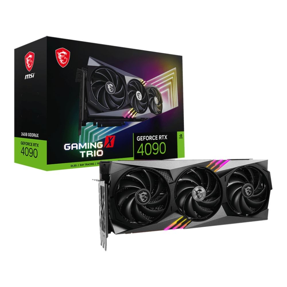 การ์ดจอ MSI VGA GeForce RTX 4090 GAMING X TRIO 24GB GDDR6X 384-bit