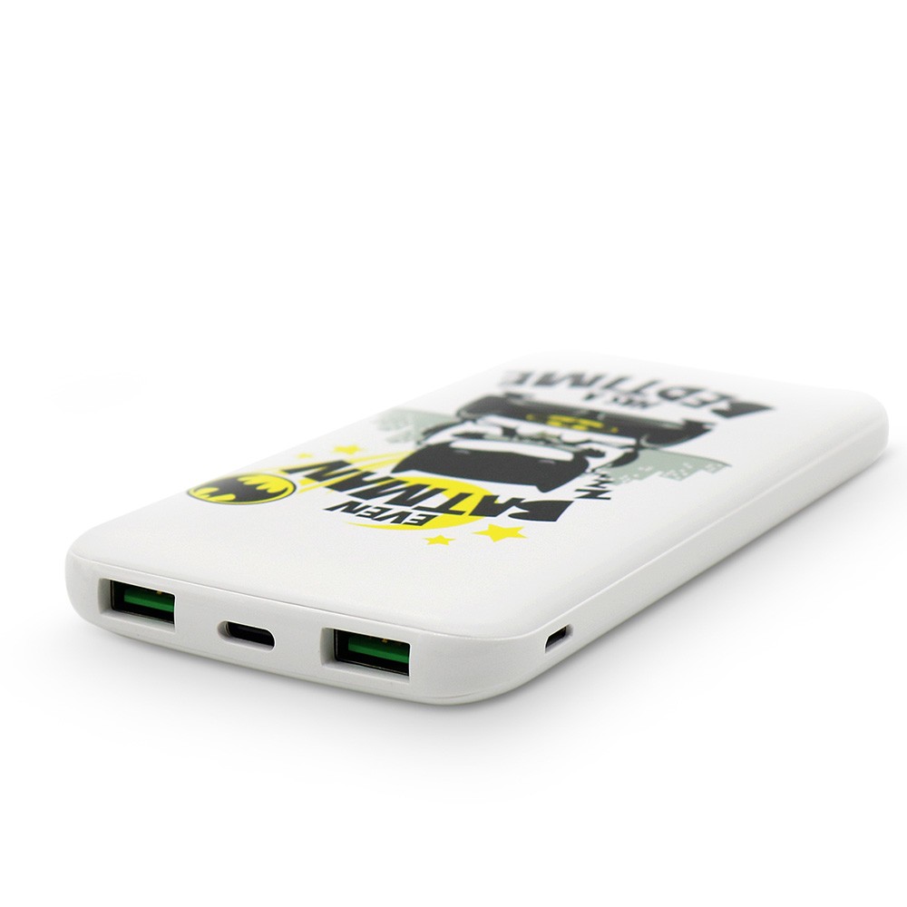 พาวเวอร์แบงค์ VOX Power Bank 10000 mAh (Quick Charge) BATMAN WHITE
