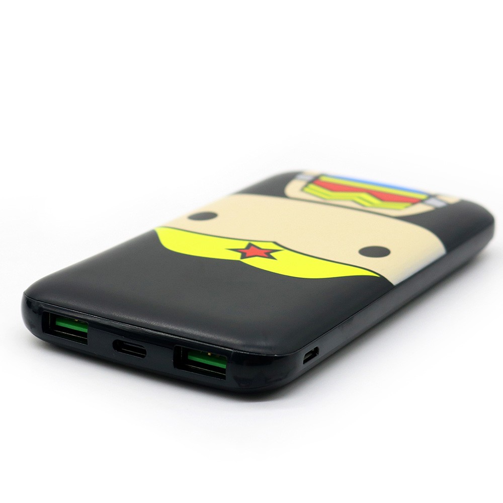 พาวเวอร์แบงค์ VOX ความจุ 10,000 mAh Quick Charge WONDERWOMAN BLACK
