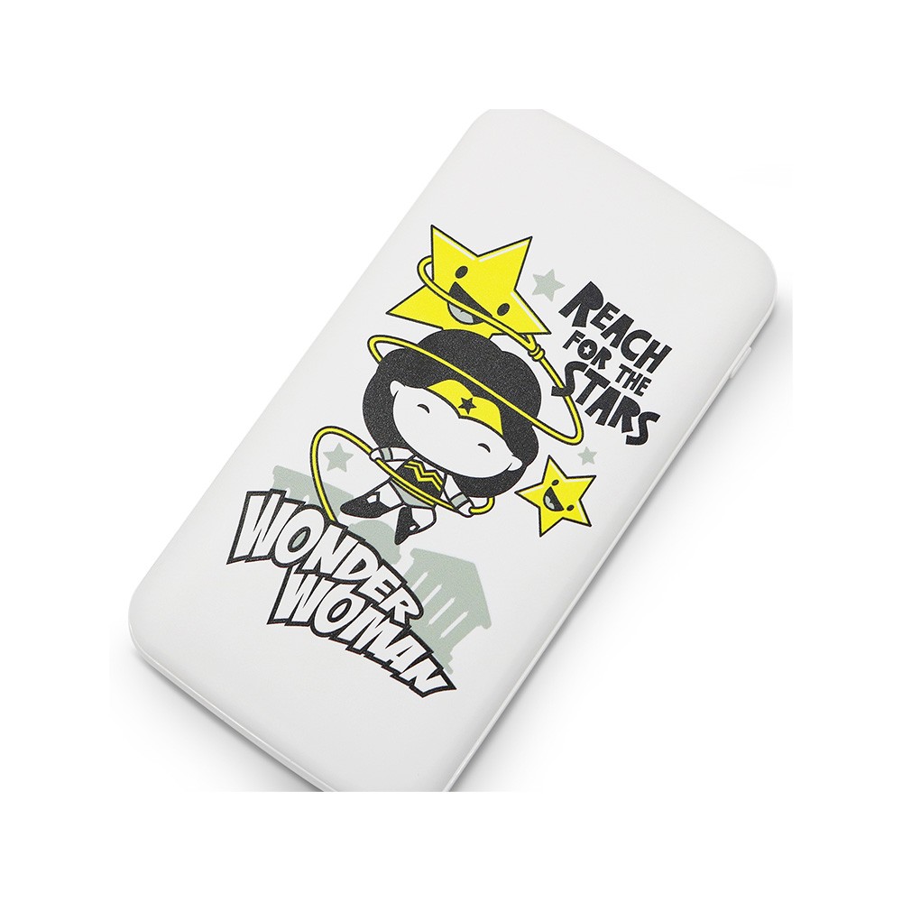 พาวเวอร์แบงค์ VOX Power Bank 10000 mAh (Quick Charge) WONDERWOMAN WHITE