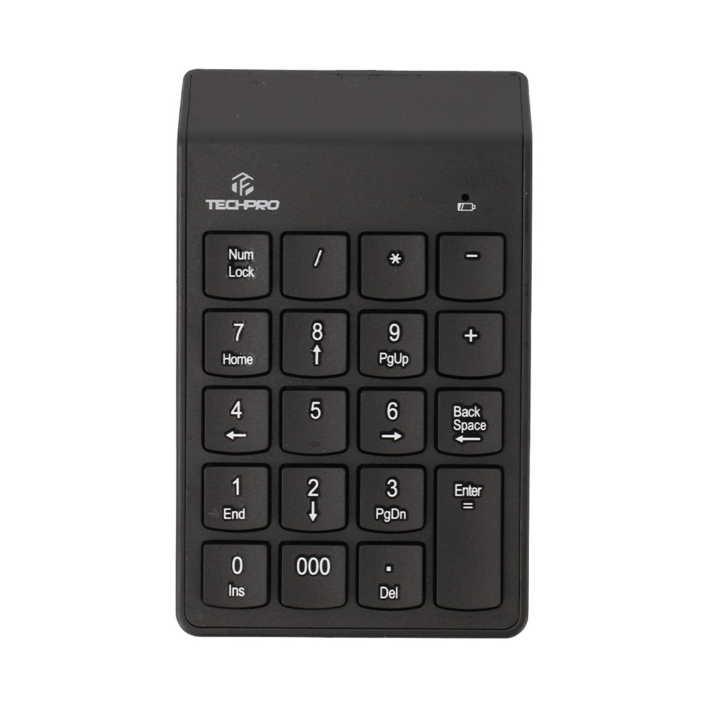 คีย์บอร์ดตัวเลขไร้สาย TECHPRO Wireless Numeric Keypad รุ่น TK03 Black