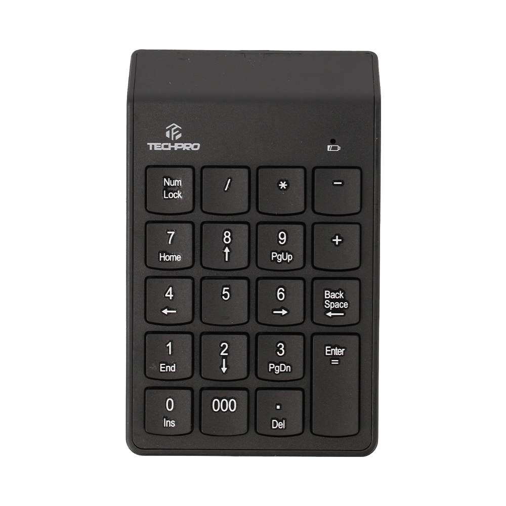 คีย์บอร์ดตัวเลขไร้สาย TECHPRO Wireless Numeric Keypad รุ่น TK03 Black