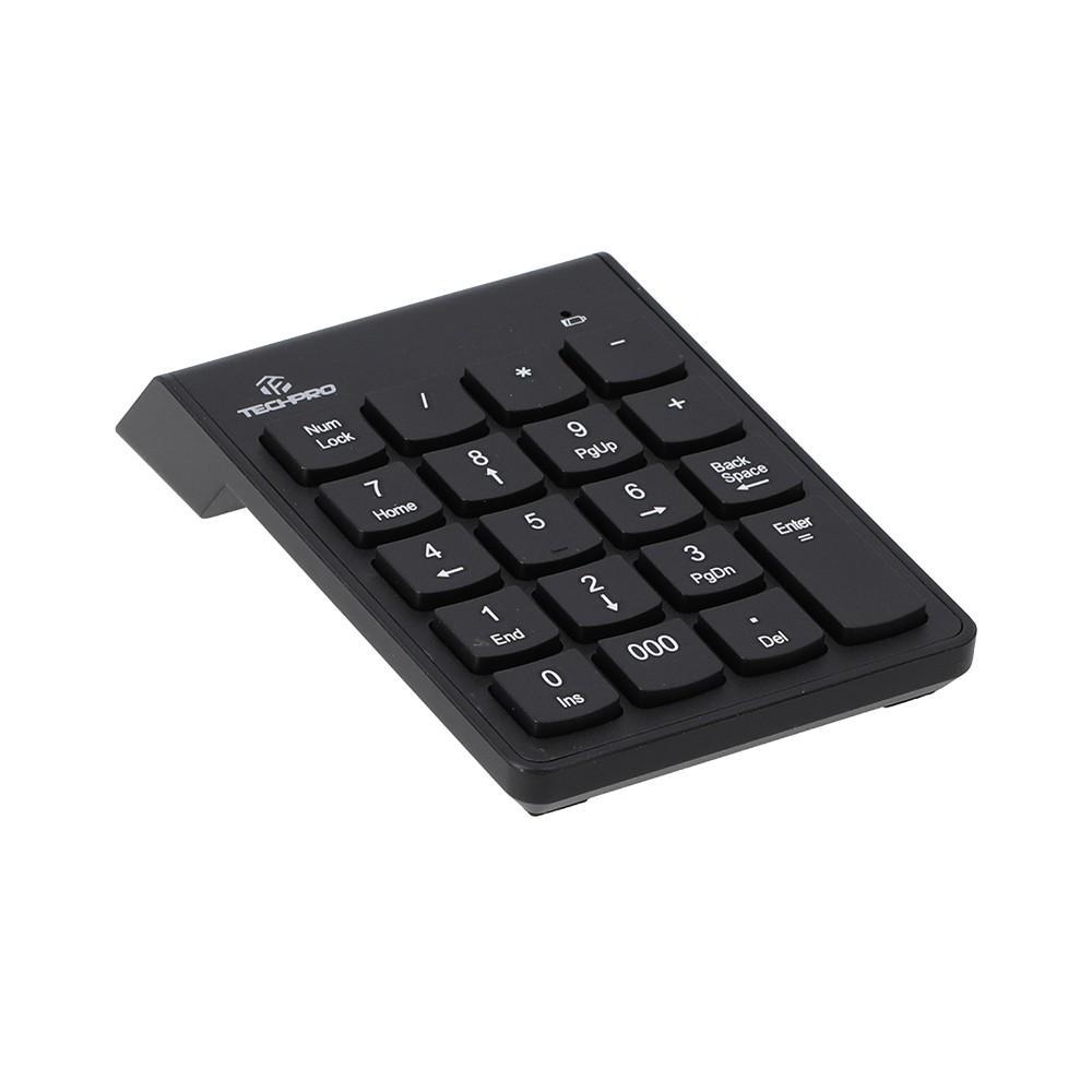 คีย์บอร์ดตัวเลขไร้สาย TECHPRO Wireless Numeric Keypad รุ่น TK03 Black