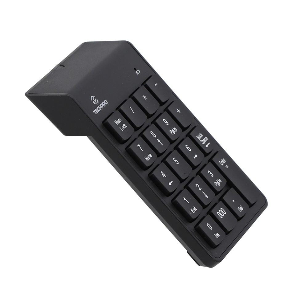 คีย์บอร์ดตัวเลขไร้สาย TECHPRO Wireless Numeric Keypad รุ่น TK03 Black