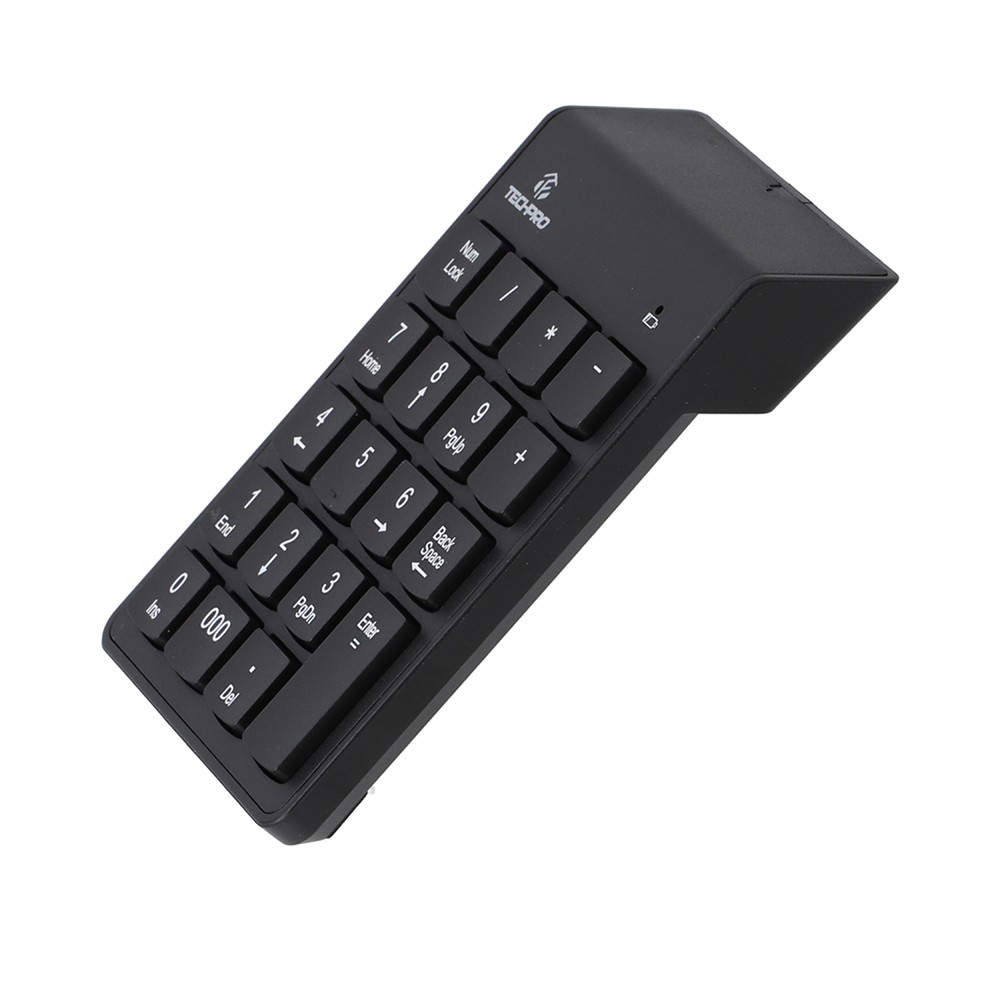 คีย์บอร์ดตัวเลขไร้สาย TECHPRO Wireless Numeric Keypad รุ่น TK03 Black