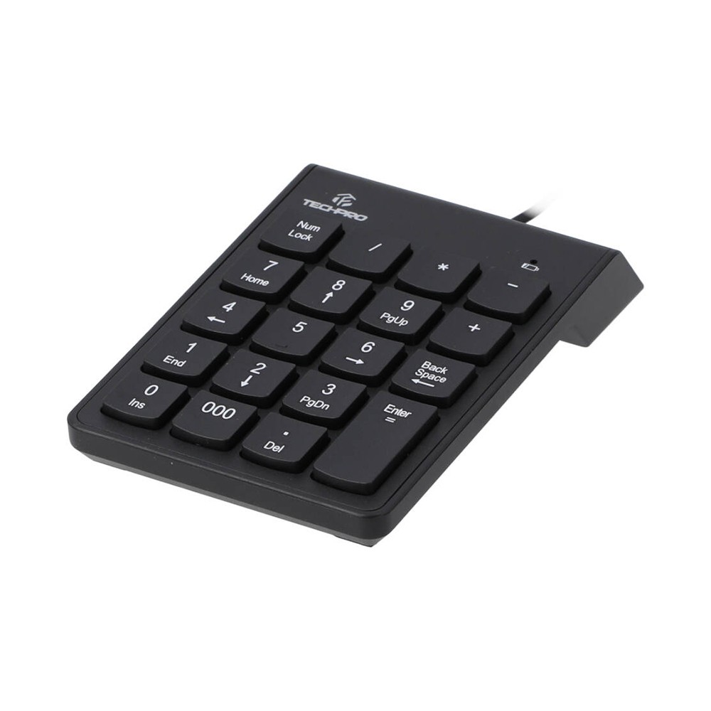 คีย์บอร์ดตัวเลข TECHPRO Wired Numeric Keypad TK02 สีดำ