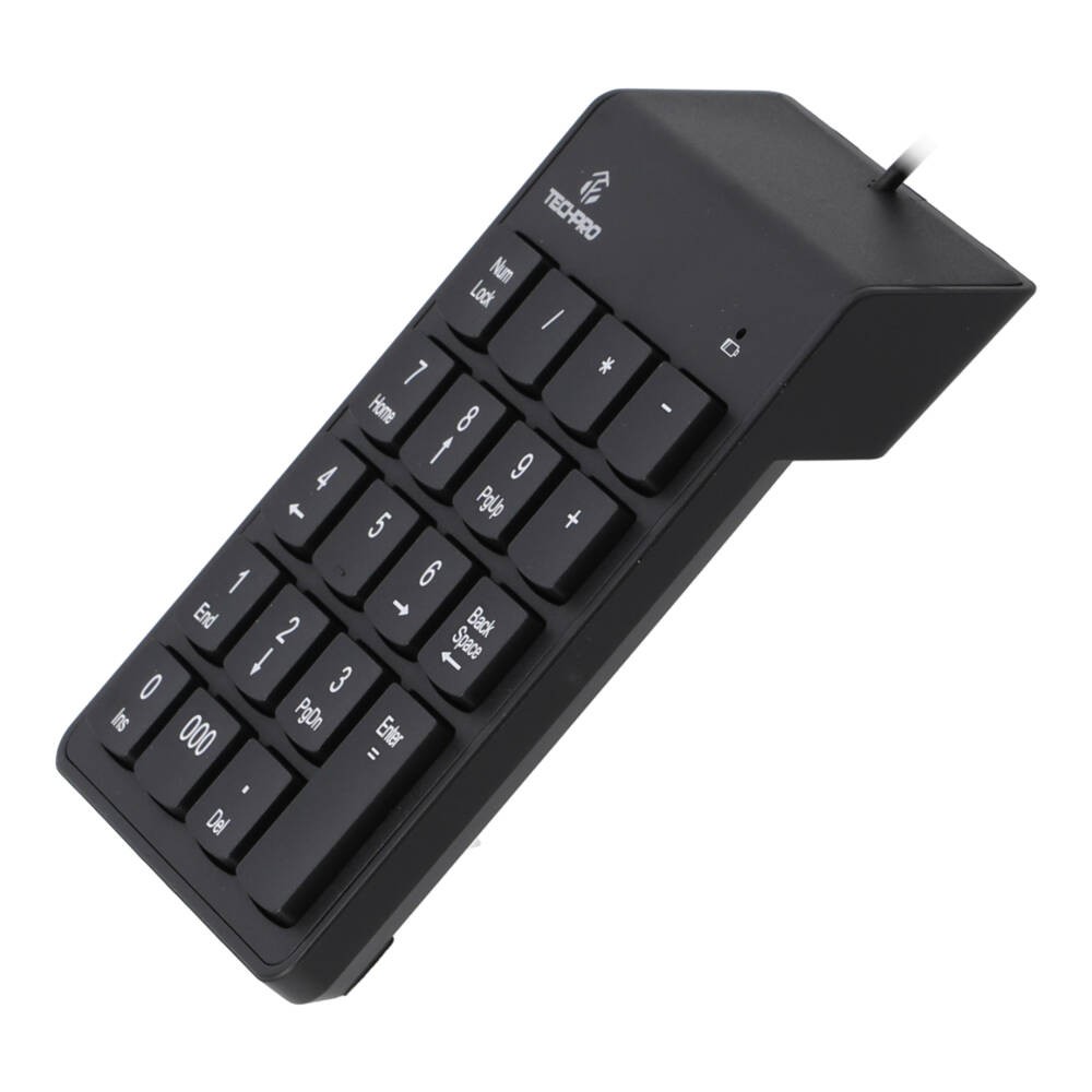 คีย์บอร์ดตัวเลข TECHPRO Wired Numeric Keypad TK02 สีดำ
