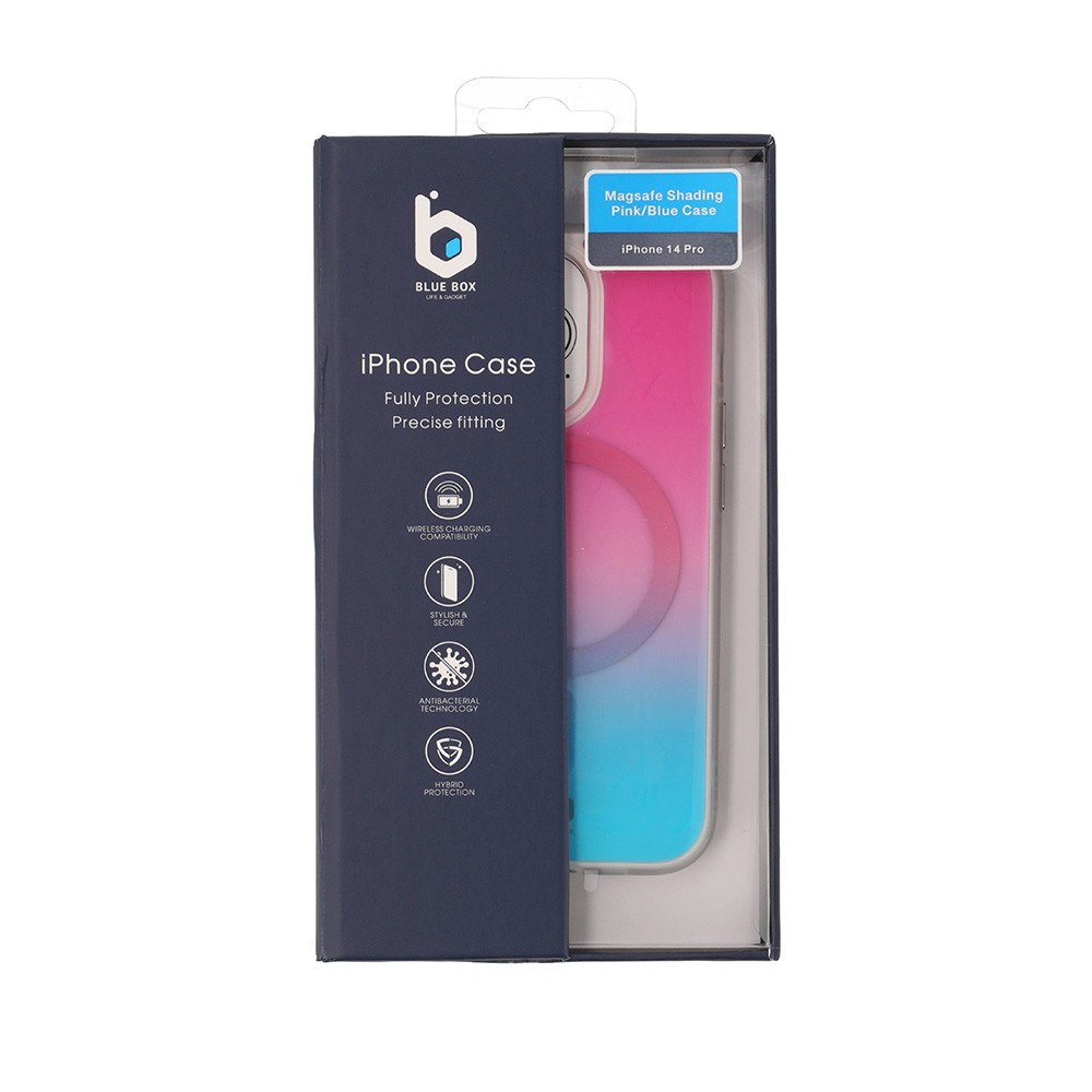 Blue Box เคส iPhone 14 Pro Magsafe Shading Pink/Blue
