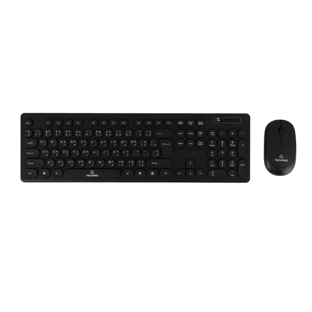 ชุดเมาส์และคีย์บอร์ด TECHPRO Keyboard + Mouse Dual Function TK001
