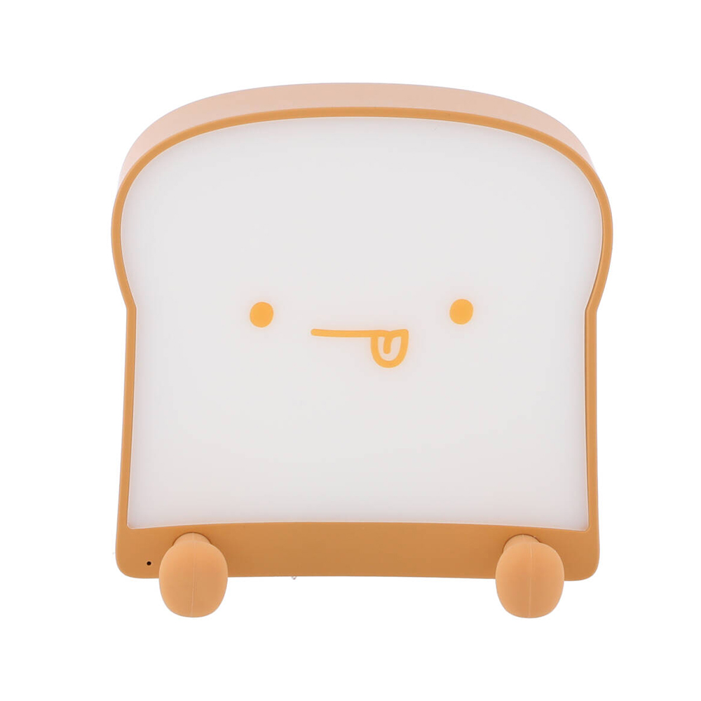 โคมไฟตั้งโต๊ะ QPLUS Toast Bread LED Night Lamp - Cute face