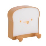 โคมไฟตั้งโต๊ะ QPLUS Toast Bread LED Night Lamp - Cute face