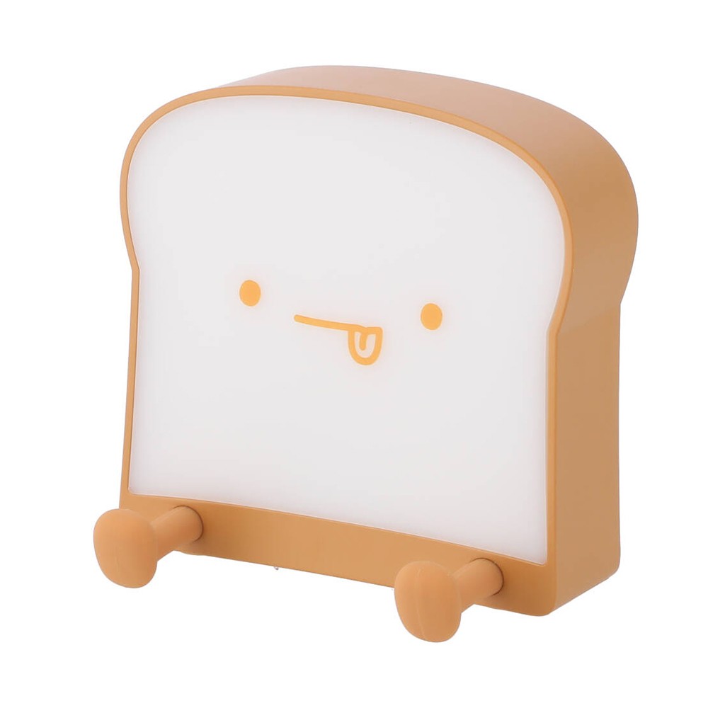 โคมไฟตั้งโต๊ะ QPLUS Toast Bread LED Night Lamp - Cute face