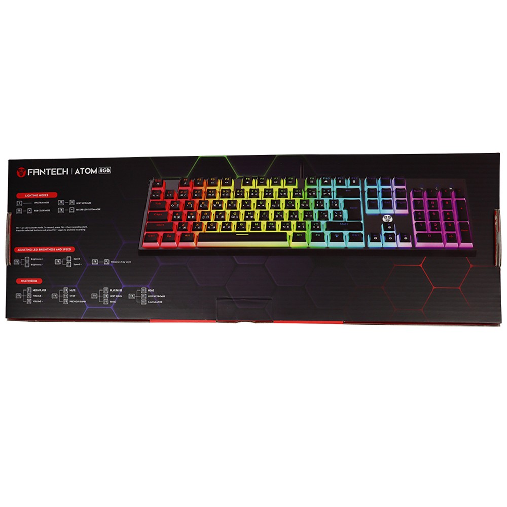คีย์บอร์ดเกมมิ่ง Fantech Gaming Keyboard MK887 Mechanical Black (Blue ...