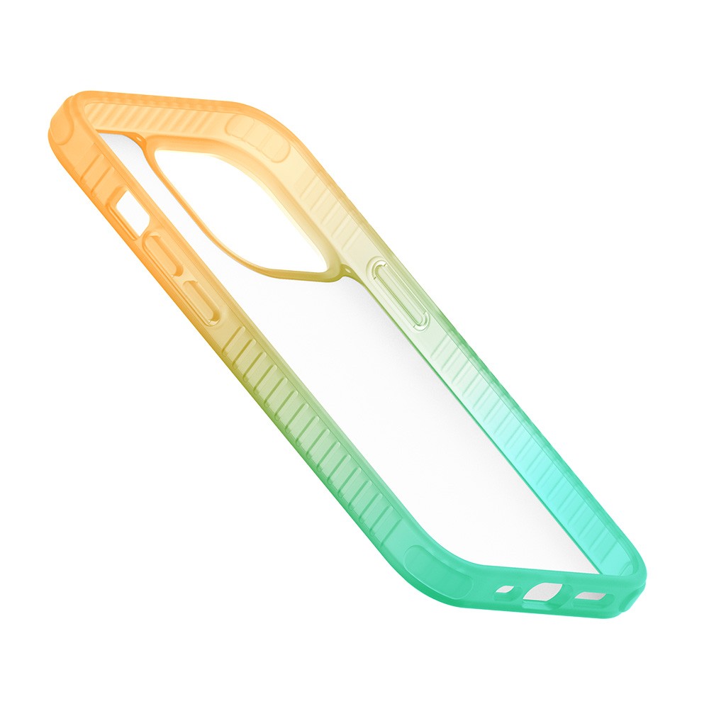 เคสใสไอโฟน Wroof Esteem Color-Orange/Green สำหรับ iPhone 14 Plus (6.7)