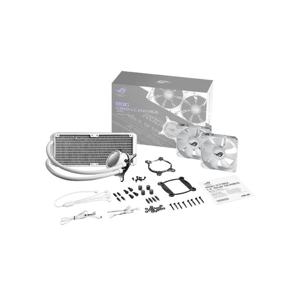 ชุดระบายความร้อนซีพียู Asus CPU Cooler ROG STRIX LC 240 RGB White Edition