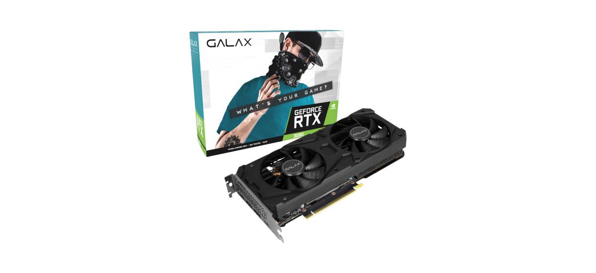การ์ดจอ GALAX GeForce RTX 3060 8GB 1-Click OC
