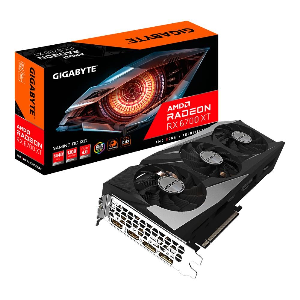 การ์ดจอ Gigabyte VGA RX 6700 XT GAMING OC 12GB GDDR6 192-bit