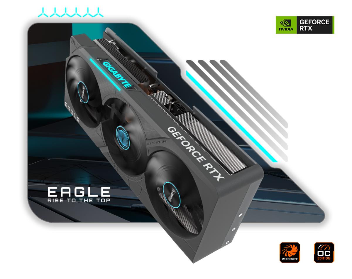 การ์ดจอ Gigabyte VGA RTX 4080 EAGLE OC 16GB GDDR6X 256-bit