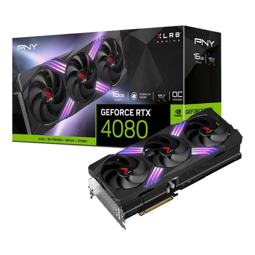 การ์ดจอ PNY VGA RTX 4080 XLR8 Gaming VERTO EPIC-X RGB Overclocked ...