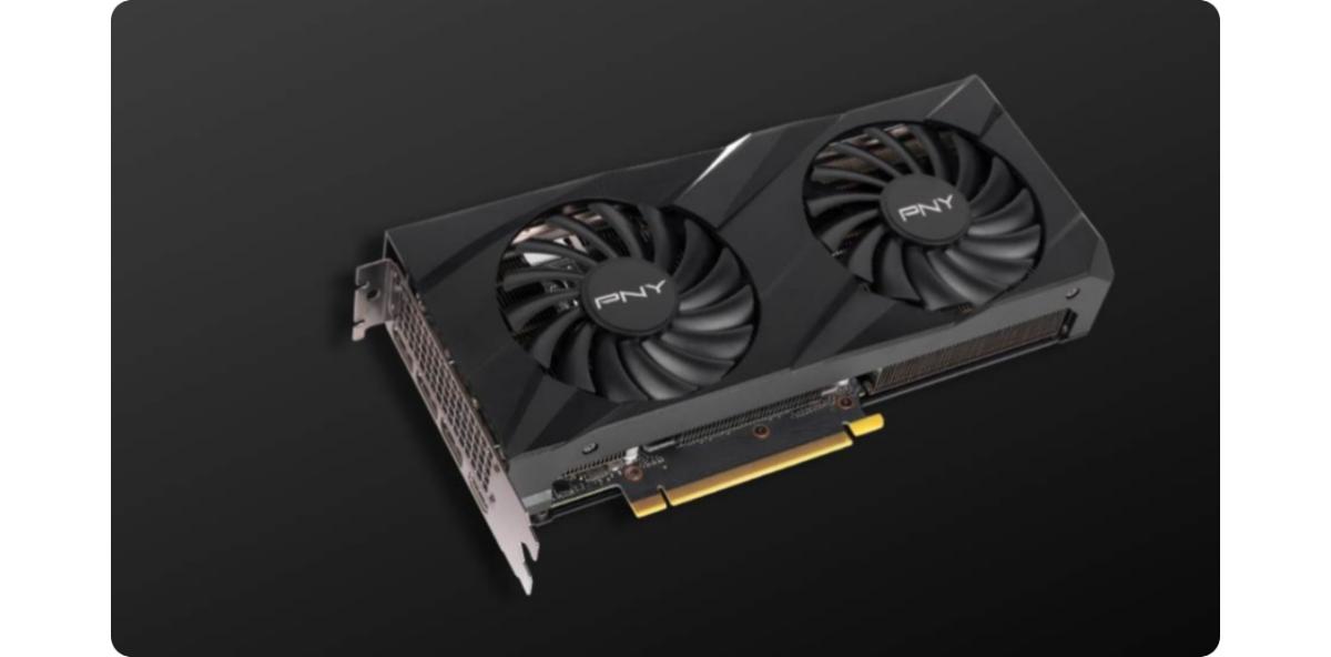 การ์ดจอ PNY VGA RTX 3060 VERTO Dual Fan 12GB GDDR6 192-bit