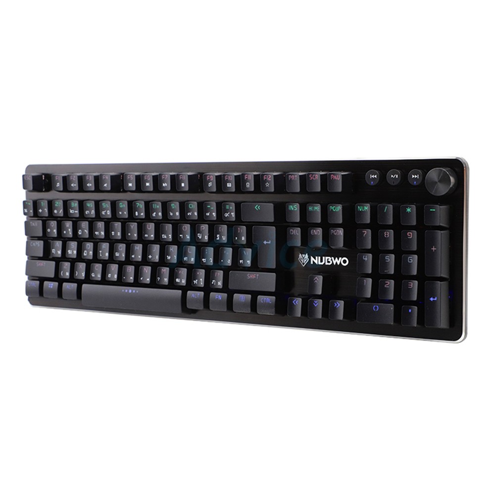 คีย์บอร์ดเกมมิ่ง Nubwo Gaming Keyboard Flicker NK-34 Rosegold