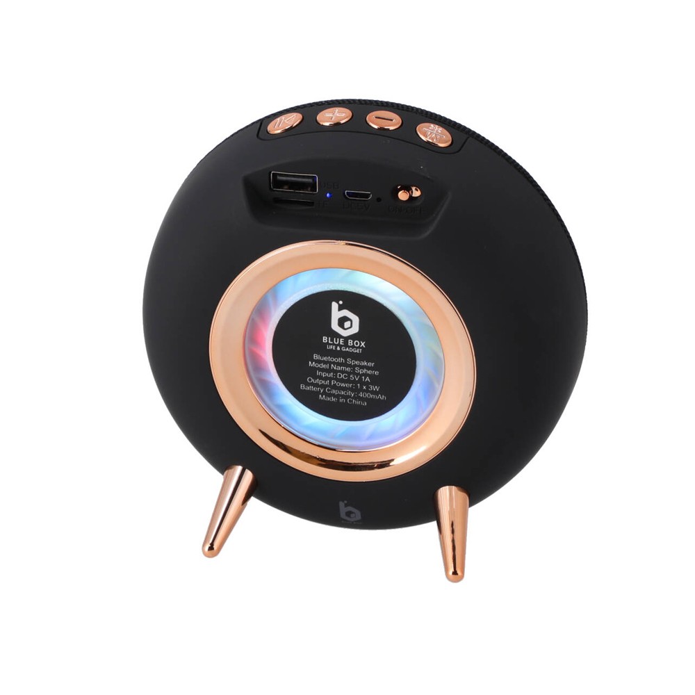 ลำโพงบลูทูธ Blue Box Sphere Black