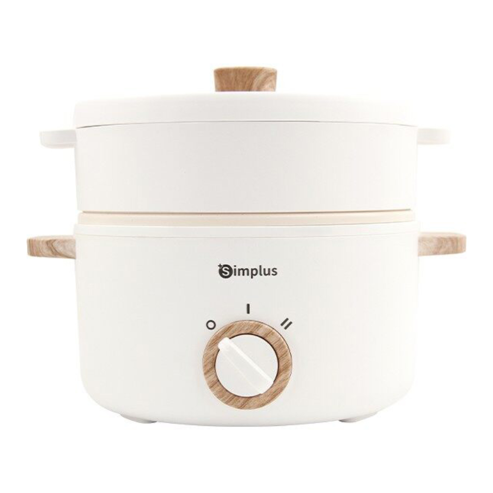 หม้อไฟฟ้าเอนกประสงค์ Simplus Electric Multi Pot Cream