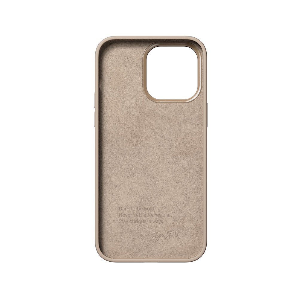 เคส iPhone 14 Pro ทำจากวัสดุรีไซเคิล 100% จาก Nudient Bold สี Linen Beige