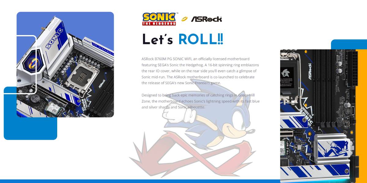 เมนบอร์ด ASRock Mainboard B760M PG Sonic WiFi DDR5 LGA-1700