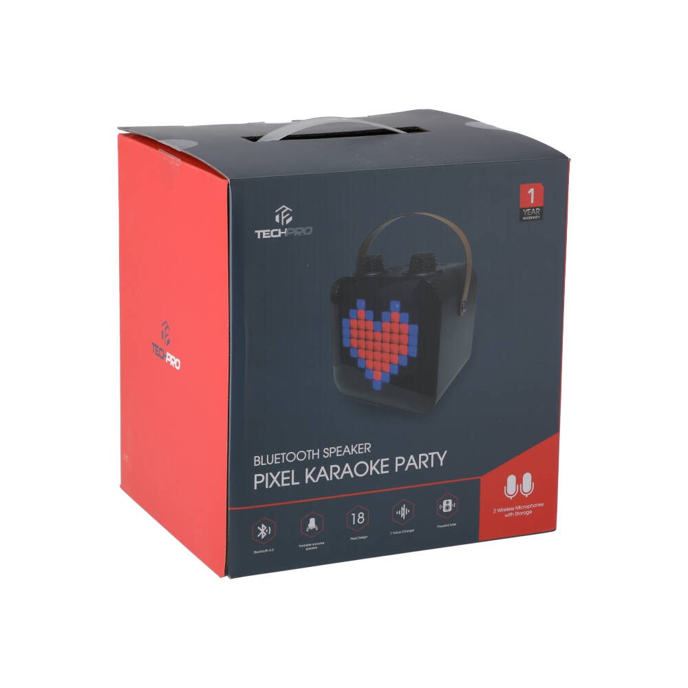 ลำโพงบลูทูธ TECHPRO Pixel Karaoke Party
