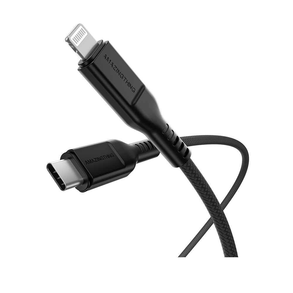 สายชาร์จ AMAZINGthing USB-C to Lightning Cable Thunder Pro 1.1M Black