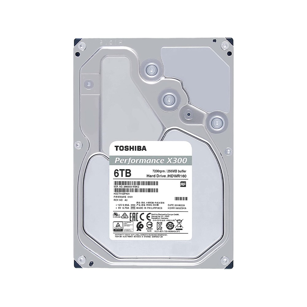 ฮาร์ดดิสก์ Toshiba HDD 6TB 7200rpm 256MB X300 - 3 Year