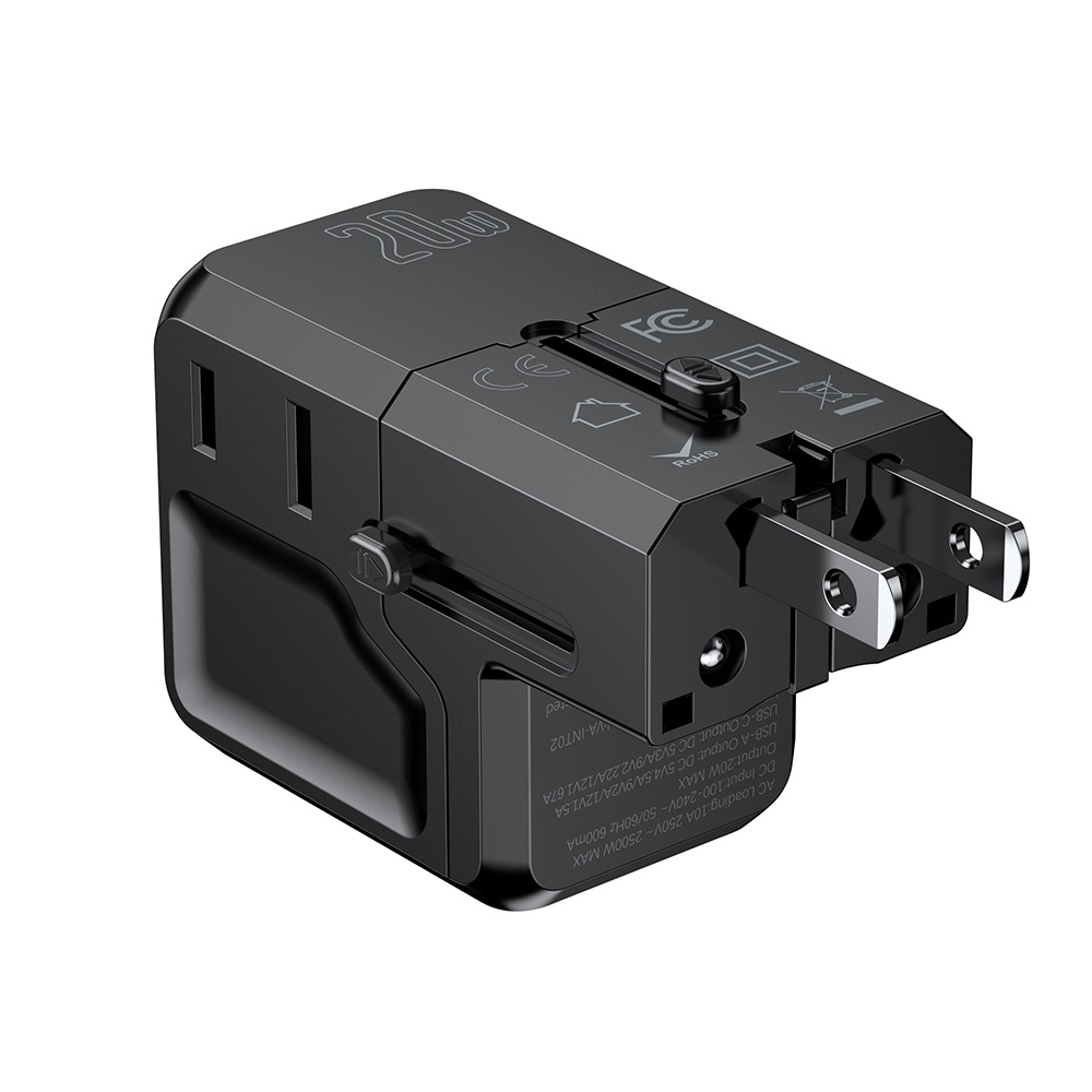 หัวแปลงปลั๊กไฟ Veger Universal Adapter (VA-INT02) Black