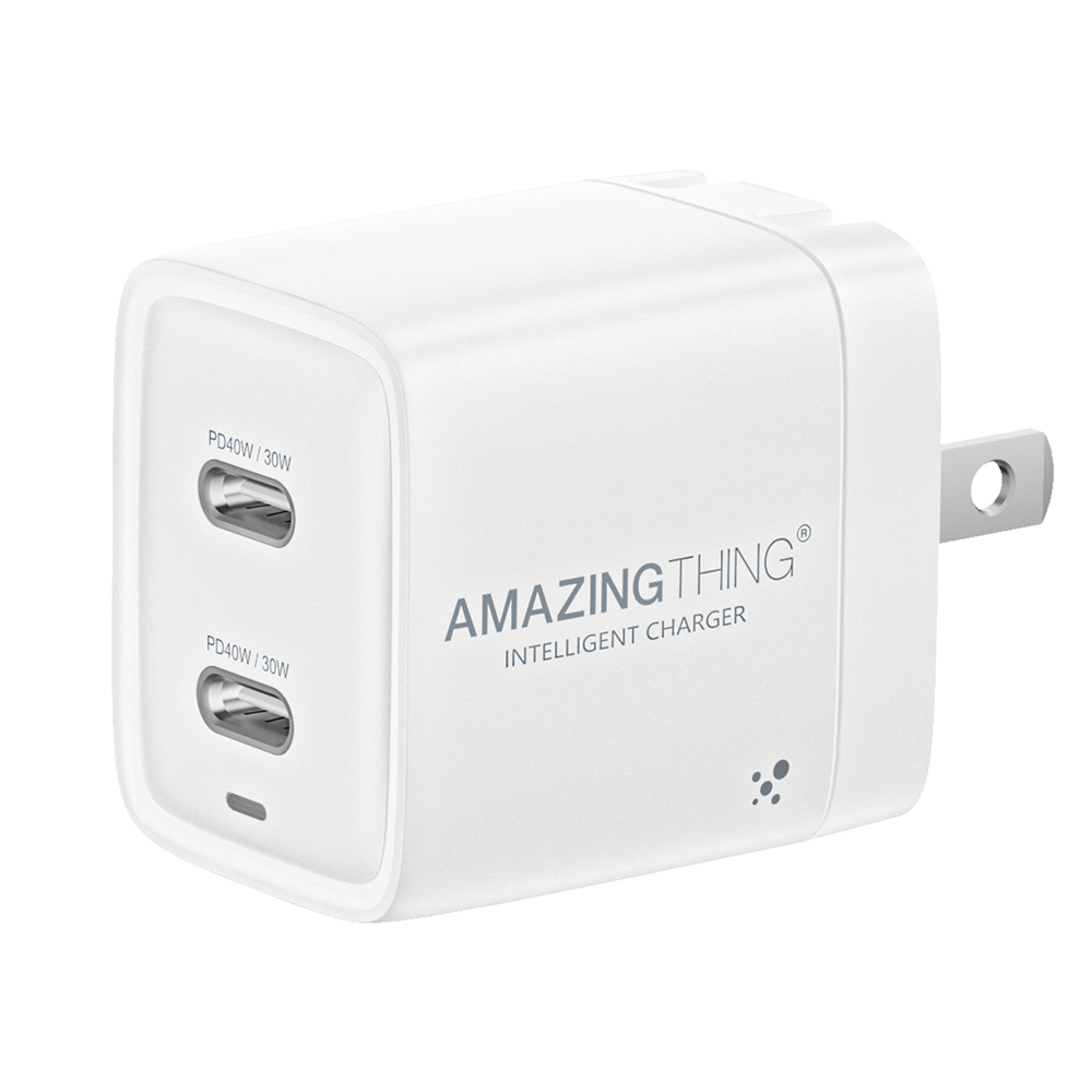 อะแดปเตอร์ AMAZINGthing Wall USB Charger 2 USB-C (PD40W) หัวชาร์จ Type ...