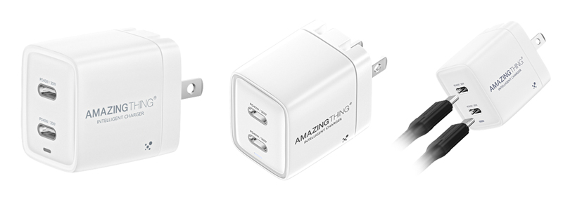 อะแดปเตอร์ AMAZINGthing Wall USB Charger 2 USB-C (PD40W) หัวชาร์จ Type ...