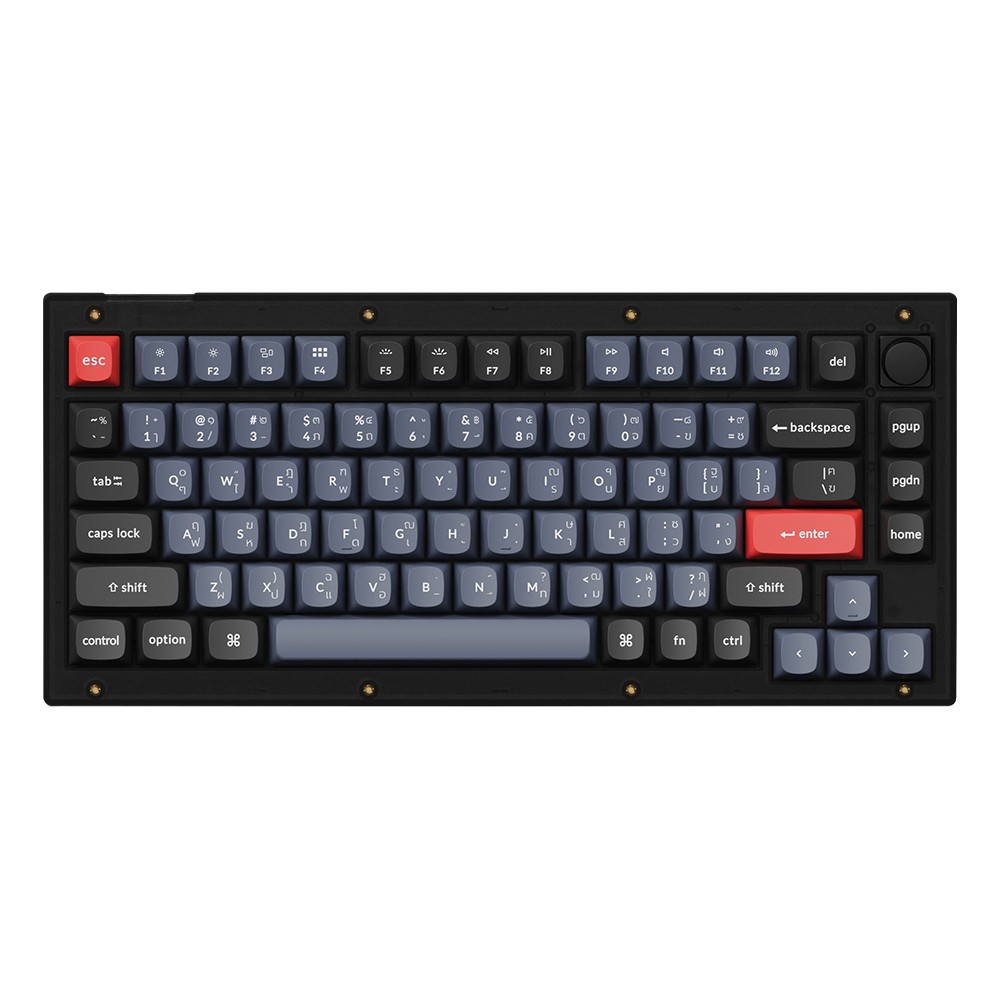 คีย์บอร์ดเล่นเกม Keychron V1 QMK Custom Mechanical Keyboard