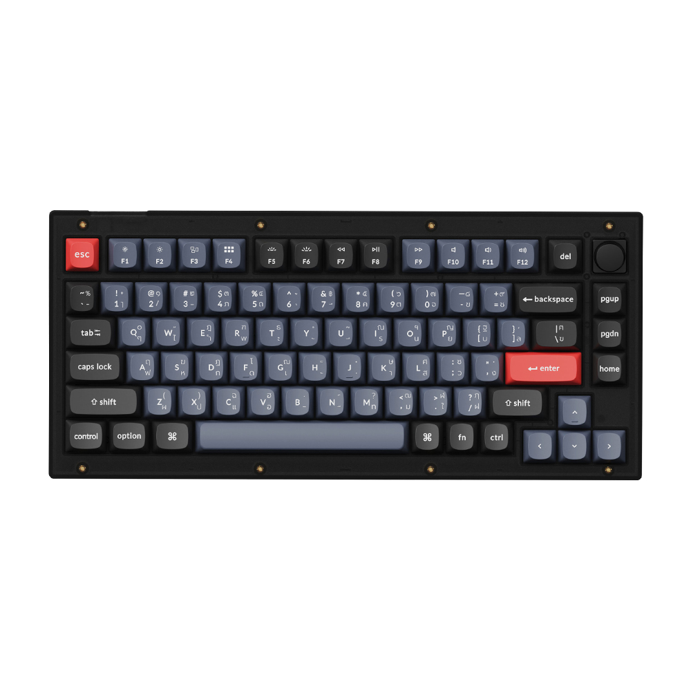คีย์บอร์ดเล่นเกม Keychron V1 QMK Custom Mechanical Keyboard