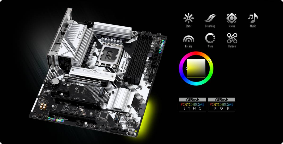 เมนบอร์ด ASRock Mainboard B760 Pro RS/D4 DDR4 LGA-1700
