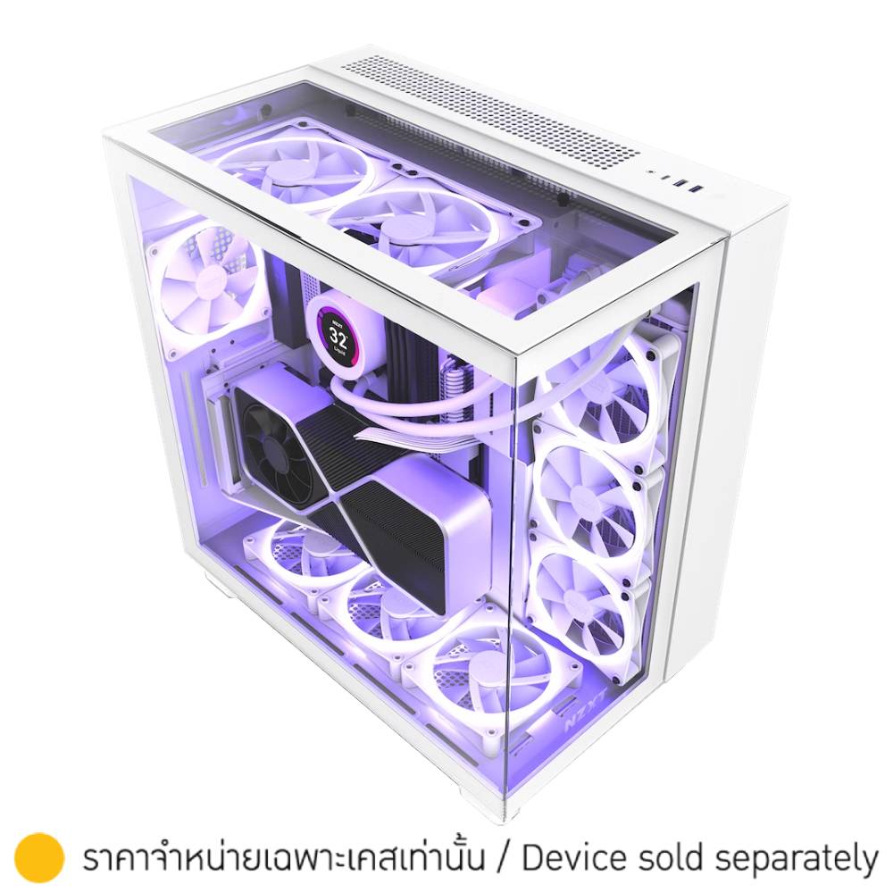เคสคอมพิวเตอร์ NZXT Computer Case H9 ELITE WHITE (CM-H91EW-01)