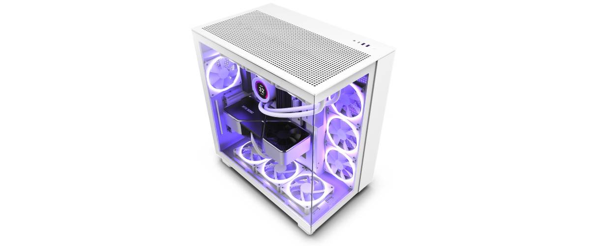 เคสคอมพิวเตอร์ NZXT Computer Case H9 FLOW WHITE (CM-H91FW-01)