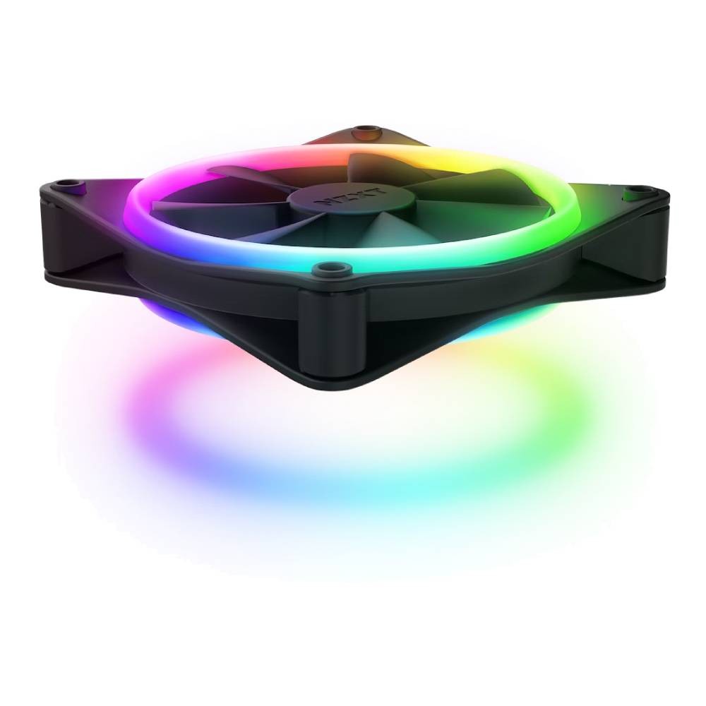 พัดลมคอม NZXT FAN F120 120mm (1x120mm) RGB DUO Black RF-D12SF-B1