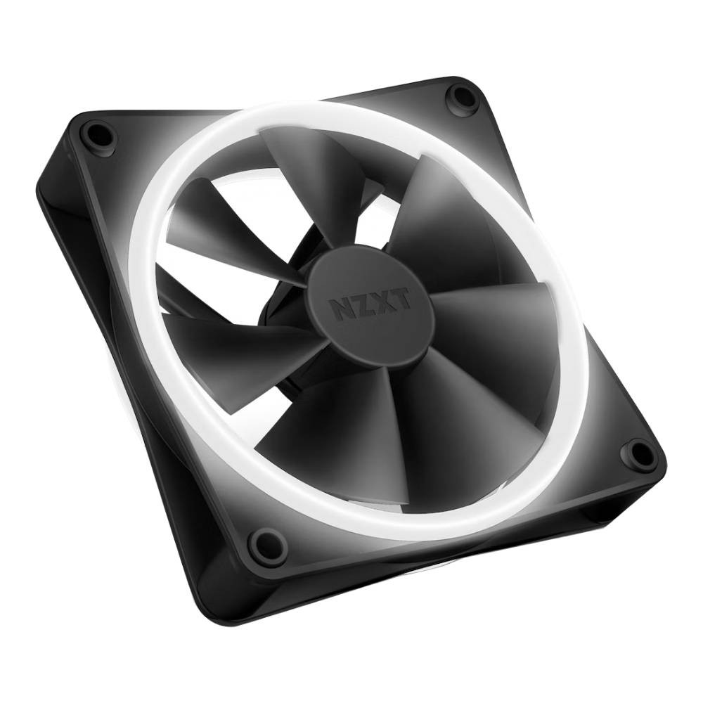 พัดลมคอม NZXT FAN F120 120mm (1x120mm) RGB DUO Black RF-D12SF-B1