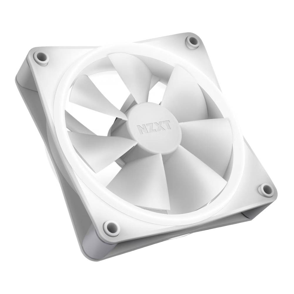 พัดลมคอม NZXT FAN F120 120mm (1x120mm) RGB DUO White : RF-D12SF-W1